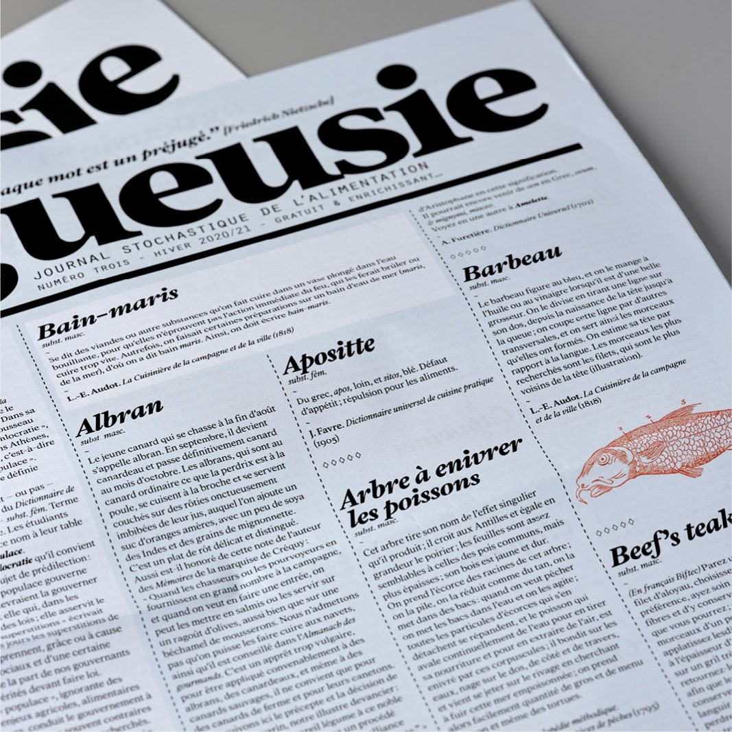 À propos d’Agueusie - Menu fretin