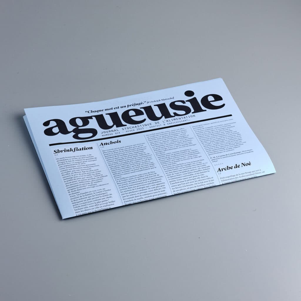 Menu Fretin - Editeur de gastronomie